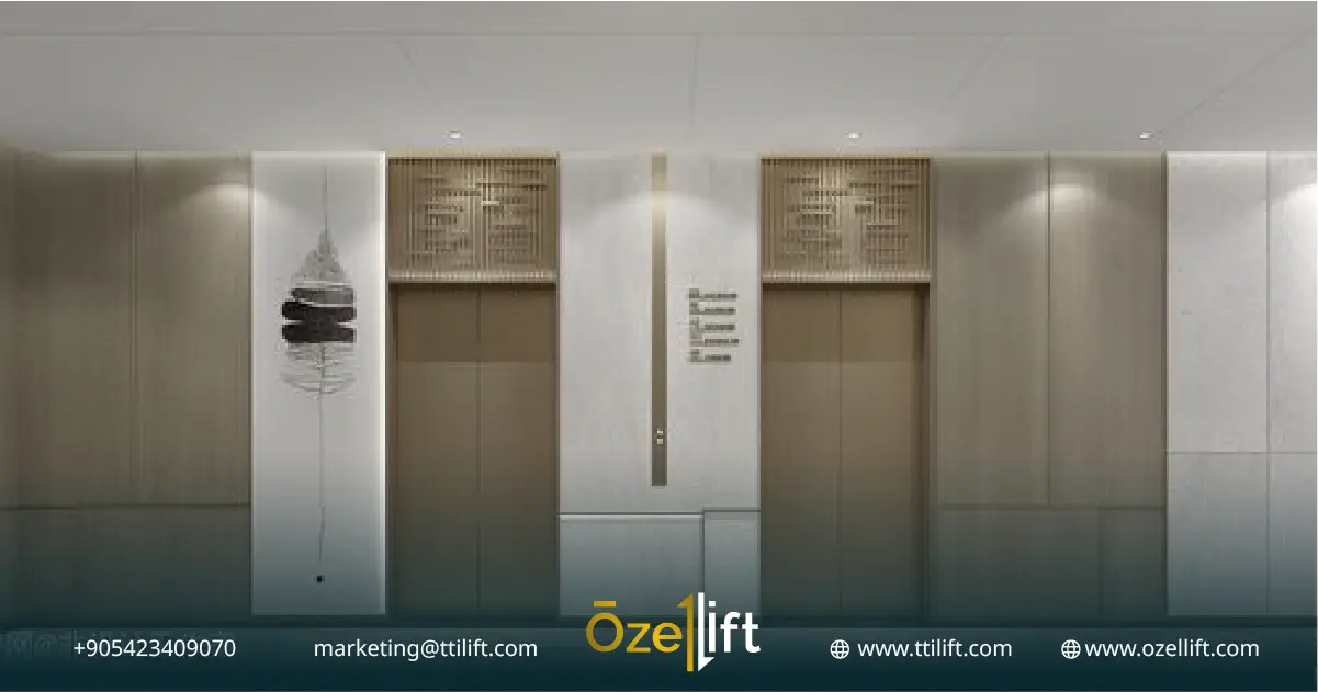 باب مصعد نصف أوتوماتيك - Ozellift